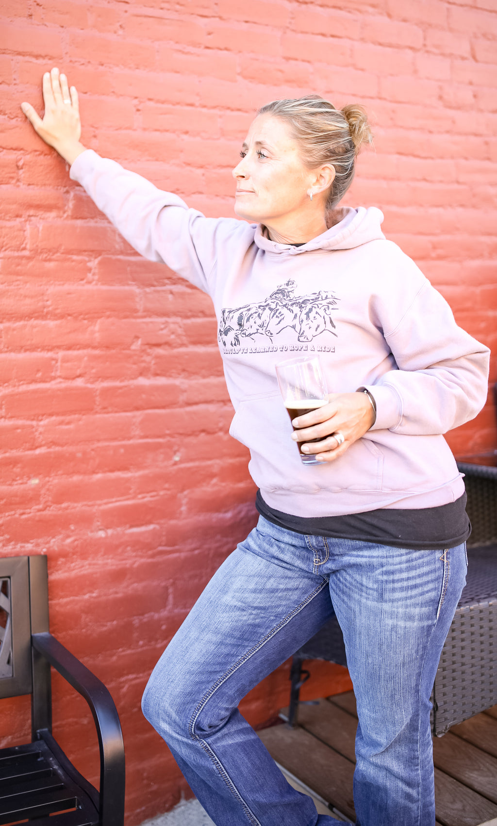 Shoulda Been A Cowboy Hoodie-Purple – SRM Custom Art and Design