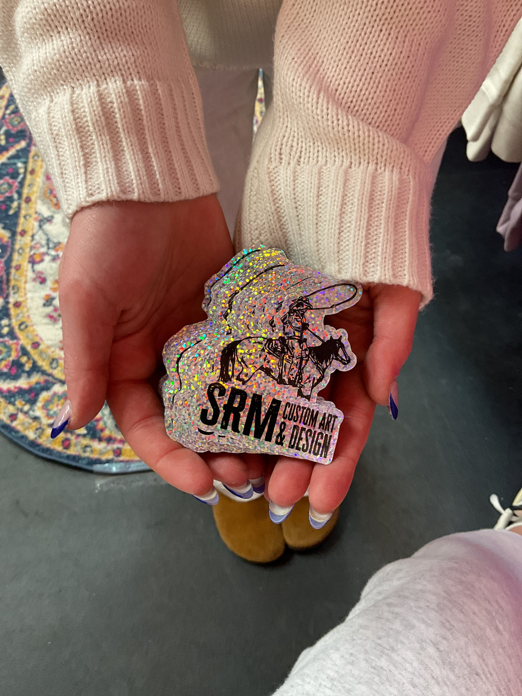Glittery SRM Sticker – SRM Custom Art and Design