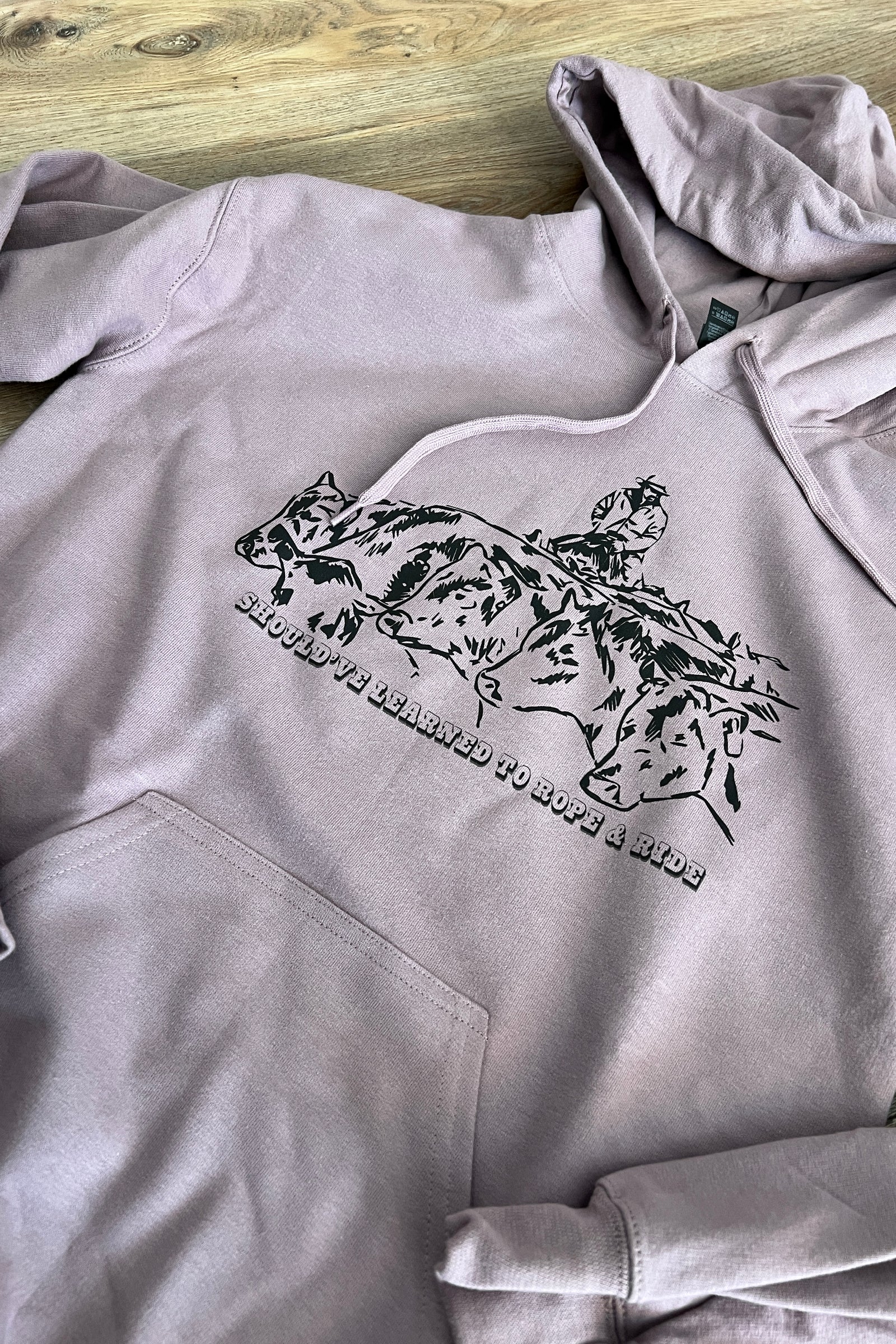 Shoulda Been A Cowboy Hoodie-Purple – SRM Custom Art and Design