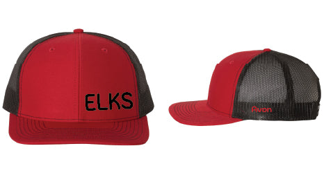 Richardson 112 Red and Black Hat – SRM Custom Art and Design