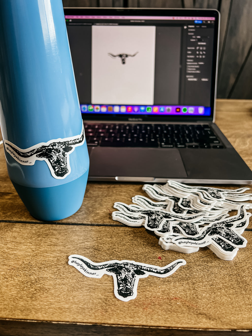 Longhorn Sticker – SRM Custom Art and Design